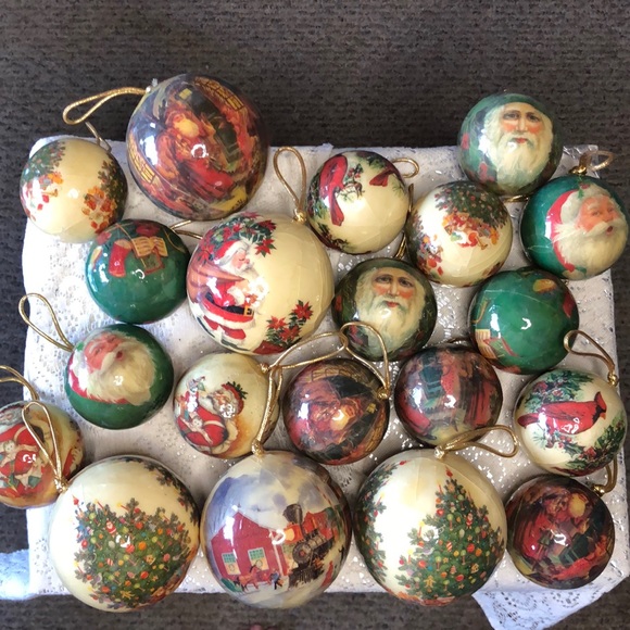 Brian Day | Holiday | Set Of 2 Vintage Round Brian Day Christmas ...